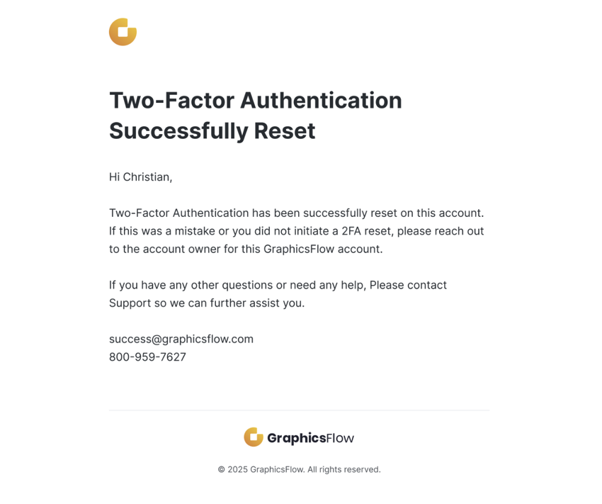 Two-Factor Authentication (2FA) – GraphicsFlow